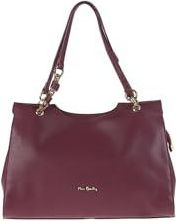 Pierre Cardin Sac &agrave; bandouli&egrave;re pour femme en cuir v&eacute;ritable Made in Italy 38 x 26,5 x 12 cm 55097, bordeaux, Taille unique