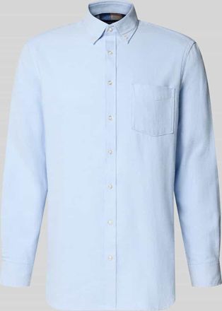 Christian Berg Slim Fit Freizeithemd aus Flanell mit Button-Down-Kragen