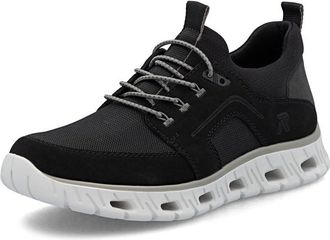 Rieker Herren Low-Top Sneaker 04352, Männer Halbschuhe, lose Einlage,Freizeitschuhe,Laufschuhe,straßenschuhe,Sportschuhe,schwarz (00),44 EU / 9.5 UK