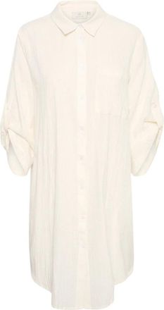 Kaffe Femme, Blouses et Chemises, Blanc, Taille: 42 FR Kapauline Shirt Dress