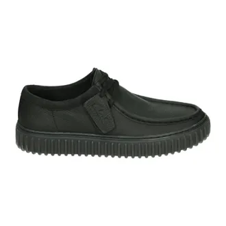 Clarks Torhill LO Freizeitschuhe Schwarz Leder - - Shoes - Herren - Schwarzk - 42 EU