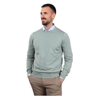 Gran Sasso Homme, Pulls, Vert, Taille: M Pull ras du cou