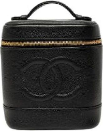 Chanel Sac Vanity Pre-owned - Femme - Pre-owned - Noir - Taille: ONE Size