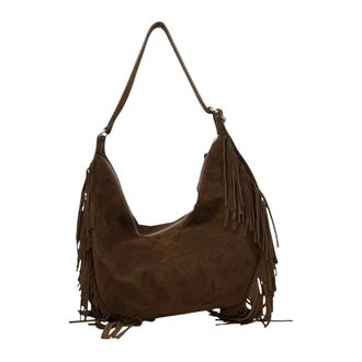 Orciani Femme, Sacs, Brun, Taille: ONE Size Hobo Peach Fringe