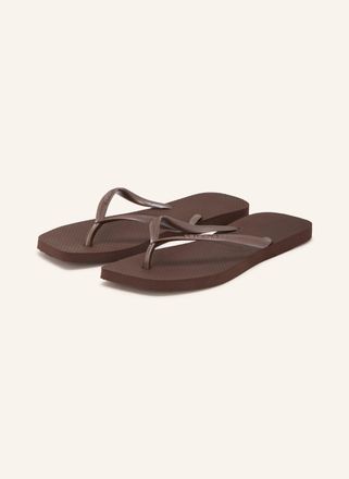Havaianas Zehentrenner Slim Square braun