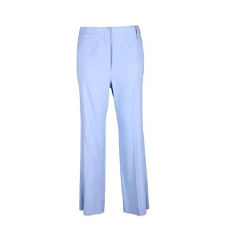 Marella Femme, Pantalons, Bleu, Taille: 38 FR Fresco Wide Pantalons