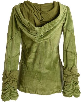 vishes Sommerjacke Samtjacke Hoodie Elfenjacke Cardigan, Ethno, Hippie, Goa Style