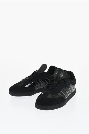 adidas Solid Color Patent Leather DYZ SAMBA Low-Top Sneakers size 3