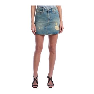 Zadig&Voltaire Denim Minirock mit Used-Look - - Skirts - Damen - Blau - S