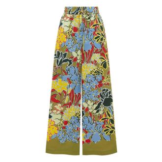 Alemais Solstice Blumenmuster Palazzo-Hose - - Trousers - Damen - Mehrfarbig - S