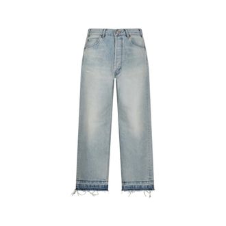 Celine Jeans mit freigelegtem Saum f&uuml;r M&auml;nner - - Jeans - Herren - Blau - W32