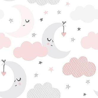 Homemania Bedruckter Teppich Baby Dream, für Kinder, Dekoration für Haus, rutschfest, für Wohnzimmer, Wohnzimmer, Schlafzimmer, Mehrfarbig aus Polyester, Baumwo