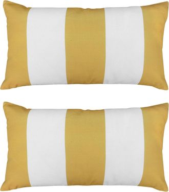 Oviala 2 Kissen, rechteckig, 50 x 30 cm, Ocker