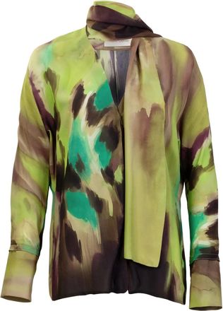 Silvia Tcherassi Jaboca Bluse mit abstraktem Print - Gr&uuml;n