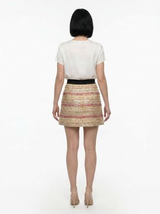 Dolce & Gabbana Womens Multicolor Acetate Mini Skirt