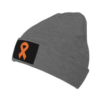 Generic Chaud Bonnet Tricot&eacute;, Ruban de Sensibilisation au Cancer de la leuc&eacute;mie, Slouch Beanie Hiver, Bonnet Hiver Chaud Tricot pour Femme, Ski, Cyclisme