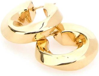 Bottega Veneta Femme, Accessoires, Jaune, Taille: ONE Size Chunky Hoop Earrings