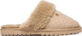 Tommy Hilfiger Hausschuhe Tommy Hilfiger Th Premium Shearling Shoes FW0FW09947 Beige