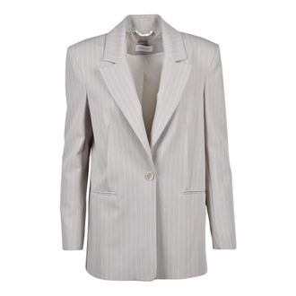 Patrizia Pepe Gerader Blazer - - Jackets - Damen - Grau - S