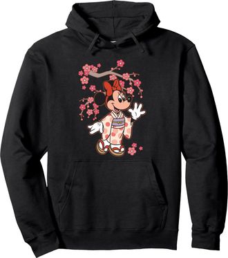 Disney Minnie Mouse in Kimono Cherry Blossoms Spring Sakura Pullover Hoodie