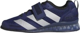adidas Unisex Chaussure dhalt&eacute;rophilie Adipower 3, Dark Blue/Silver Metallic/Core Black, 45 1/3