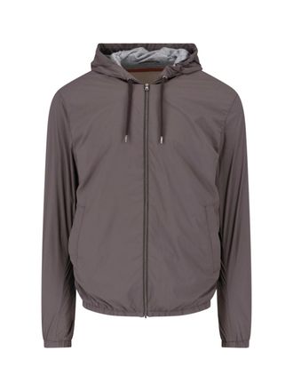 Herno Technische Stoff Kapuzenjacke