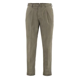 THE (ALPHABET) Homme, Pantalons, Vert, Taille: S Pantalon Chino en Coton Stretch