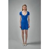 Courr&egrave;ges Holistic Contrast Mini Dress