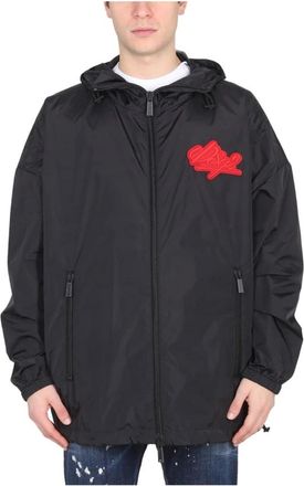 Dsquared2 Homme, Vestes, Noir, Taille: M Jacket With Logo Patch