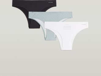 G-Star Hipster No VPL Brief 3er-Pack - Mehrfarbig - Damen