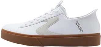 Skechers Eden LX Strando Baskets Mains-Libres pour Homme, Garniture Naturelle en Cuir dura Blanc, 42.5 EU