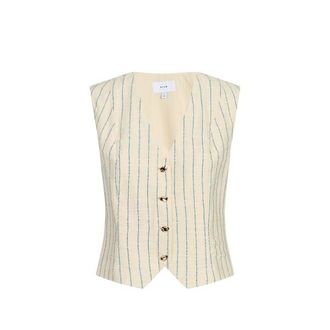 Vila Veste sans manches &agrave; rayures