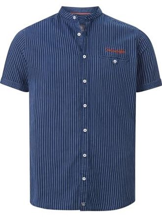 Jan Vanderstorm Homme Chemise &Agrave; Manches Courtes Nalle Bleu Fonc&eacute;, 7XL (XXXXXXXL) - 55/56