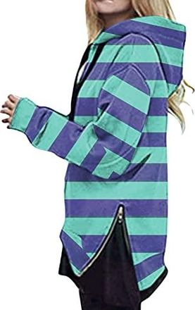 Generic Vestes tendance pour femmes 2026 - Manteau &agrave; capuche pour femme - Automne et hiver - Poches chaudes - Cordon de serrage - Fermeture &eacute;clair - Ouverture