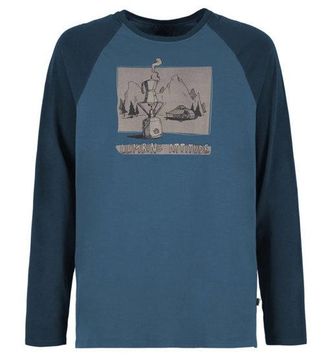 E9 Long Coffee M - Langarmshirt - Herren