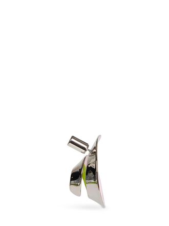 Marni Enameled Metal Spiral Earrings - Pink