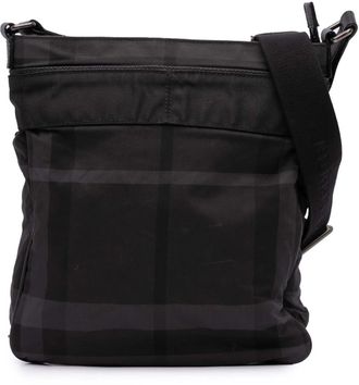 Burberry Hobo Bags - Smoke Check Nylon Crossbody - Gr. unisize - in Grau - f&uuml;r Damen