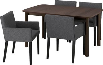 IKEA STRANDTORP / MÅRENÄS Tisch und 4 Stühle