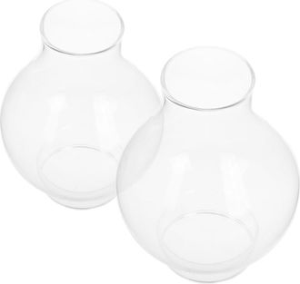 DOITOOL 2 St&uuml;ck Kleine Vintage Glas Lampenschirme Winddicht Ersatz f&uuml;r Kronleuchter Wandlampen Tischleuchten Hitzebest&auml;ndig Glasabdeckung