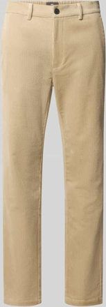 Fynch-Hatton Straight Fit Stoffhose in Cord-Optik
