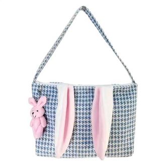 Generic Sac fourre-tout lapin de P&acirc;ques, sac de voyage avec fermeture &eacute;clair, sac fourre-tout portable pour femme, sac fourre-tout amusant pour la maison, l&eacute;c