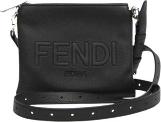 Fendi unisex, Pre-owned, Noir, Taille: ONE Size Sac bandouli&egrave;re Pre-owned 7N0146