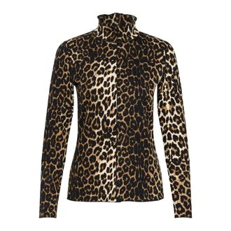 Karen by Simonsen Leopardenmuster Bluse Monks Robe - - Tops - Damen - Mehrfarbig - L