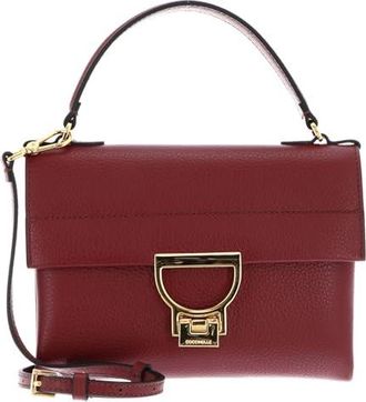 Coccinelle Cuir sac à main sac à épaule bandoulière Arlettis Handbag Ribes framboise