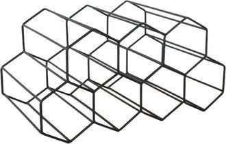 Generic Arbeitsplatte f&uuml;r Weinregale mit 3 Ebenen, stapelbares Weinregal mit 3 Ebenen, Weinregal f&uuml;r Schr&auml;nke, Weinflaschenhalter f&uuml;r 9 Weinflaschen, modernes