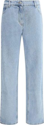 Magda Butrym Femme, Jeans, Bleu, Taille: 38 FR Jean Droit en Coton