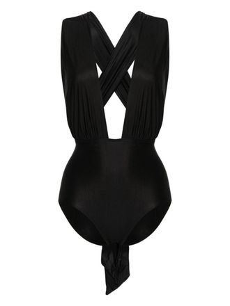 Raquel Diniz x Lenny Niemeyer Neckholder-Badeanzug - Schwarz
