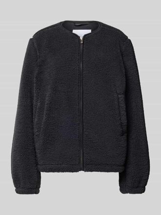 Samsøe & Samsøe Fleecejacke mit Rundhalsausschnitt Modell AUTUMN