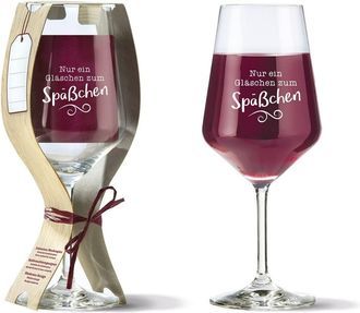 Gilde Glas Weinglas Nur EIN Gläschen zum Späßchen 500ml 46921