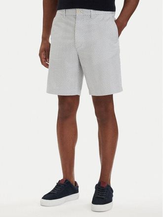 Tommy Hilfiger Stoffshorts Dover Print MW0MW42353 Wei&szlig; Slim Fit